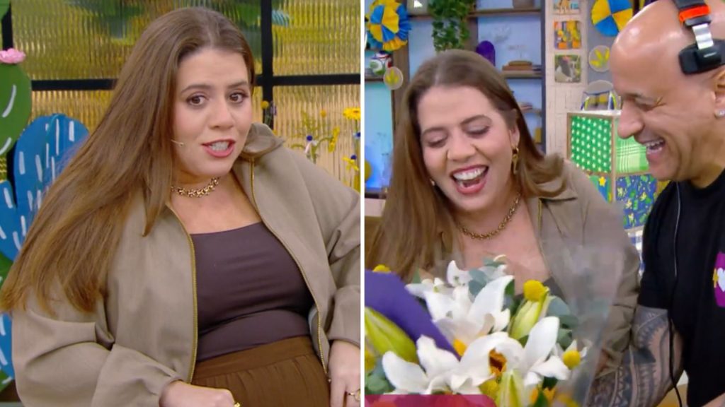 Tati Machado se emociona ao falar da gravidez: 'Não podia esconder'